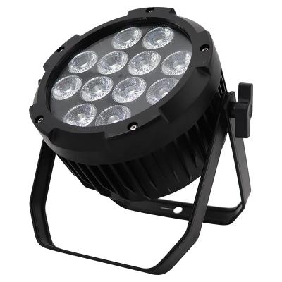 Cina Batteria esterna LED Par L IP65 Batteria impermeabile alimentata da 12x18w RGBWA UV 6 IN 1 Led Flat Par in vendita