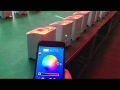 6 In 1 Battery Up Light 6pcs Charging Case Uplight 6X18w Led Battery Powered Par Uplight For Wedding Party Stage Light