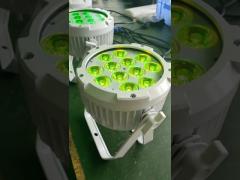 12x18W LED Par Can Projection Lights 6-In-1 RGBWA UV Wireless Battery IP65 Stage Light