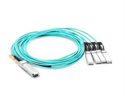 Cina QSFP28 SFP28 a cavo ottico attivo, ginepro del cavo di Blue100g Aoc compatibile in vendita
