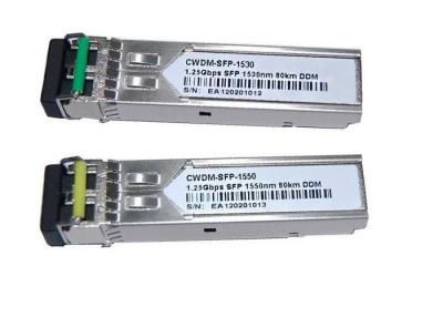 Cina interfaccia ottica del monitoraggio diagnostico di Digital di sostegno del ricetrasmettitore di 1.25Gbps 1530nm CWDM in vendita