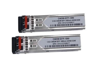 Cina Ricetrasmettitore di LC CWDM Sfp, supporto ottico DDM del ricetrasmettitore di 2.5Gb/S BiDi in vendita