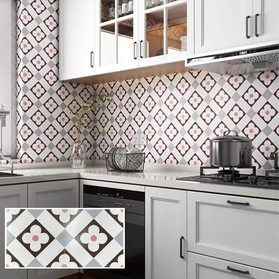 Cina 30x30 ha lustrato piastrelle per pavimento quadrate del balcone del fiore del mosaico di stile nordico delle piastrelle di ceramica le piccole in vendita