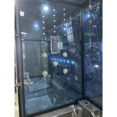Cina Bagno con doccia a vapore in vetro temperato Massaggio idromassaggio da surf di lusso con vasca Jaucczi in vendita