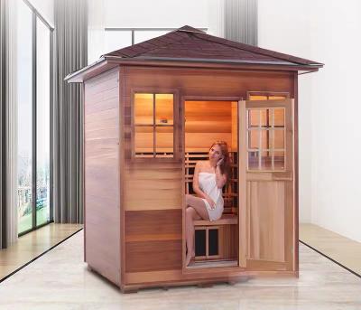 Cina Stanza tradizionale di sauna del vapore del giardino, sauna all'aperto del barilotto canadese della cicuta in vendita