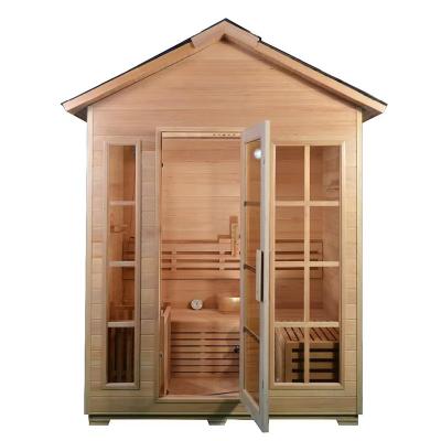 Cina Stanza tradizionale di sauna del vapore del giardino, sauna all'aperto del barilotto canadese della cicuta in vendita