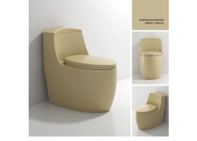 Cina Il Wc lustrato bianco dell'un pezzo solo si raddoppia articoli sanitari ceramici della ciotola di sciacquone della trappola a livello di S in vendita