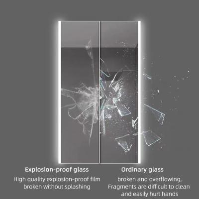 Cina La vanità astuta del bagno dell'hotel del LED rispecchia il regolatore della luminosità Frameless fissato al muro di antinebbia in vendita