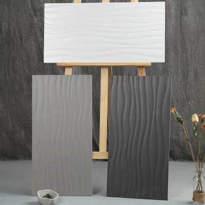 Cina La porcellana del balcone della toilette del bagno del terrazzo della villa piastrella il modello di onda Matte Glazed Suface Full Body di 300x600mm in vendita