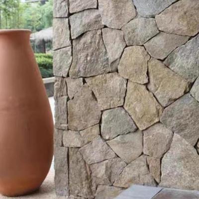 Cina 3D Natural Marble Stones Random Rusty Slate Meshed Flagstone Pavimenti da giardino esterno Piastrelle da parete in vendita