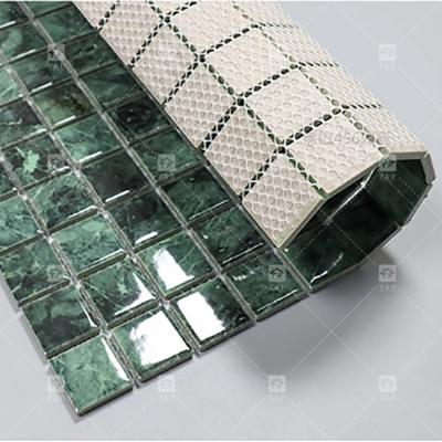 Cina Piastrelle di marmo di colore verde per pavimento e parete del bagno in vendita