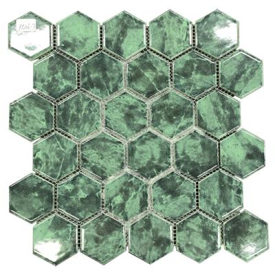 Cina Piastrelle di marmo di colore verde per pavimento e parete del bagno in vendita