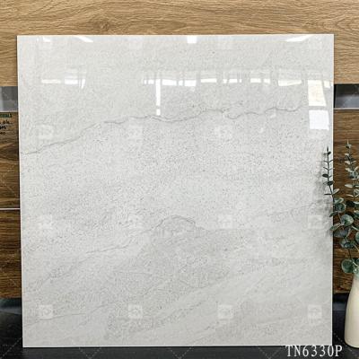 Cina Corpo intero Grigio Colore Marmo Aspetto Porcellana Piastrelle lucide Per Pavimento Interno E Parete in vendita