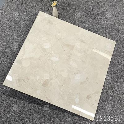 Cina Corpo intero Grigio Colore Marmo Aspetto Porcellana Piastrelle lucide Per Pavimento Interno E Parete in vendita