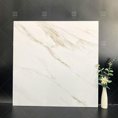 Cina Bianco colore marmo look porcellana piastrelle rustiche per camera da letto o cucina in vendita