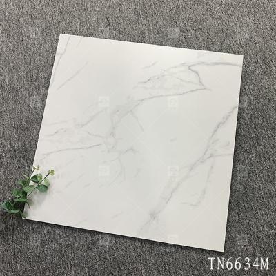 Cina Bianco colore marmo look porcellana piastrelle rustiche per camera da letto o cucina in vendita