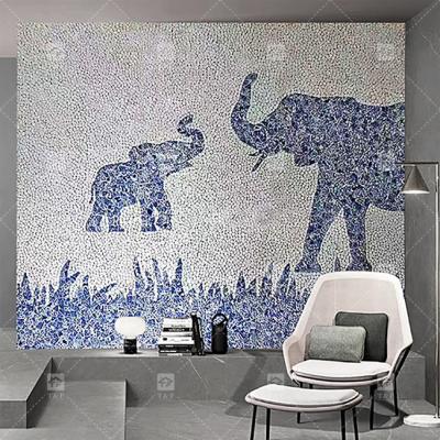 Cina Mosaico Piastrella Immagine Arte murale Ristorante Soggiorno Decorazione murale interna Mosaico murale in vendita