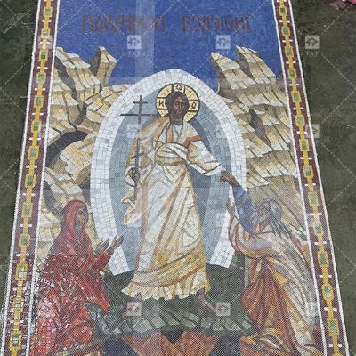 Cina Mosaico Piastrella Immagine Arte murale Ristorante Soggiorno Decorazione murale interna Mosaico murale in vendita