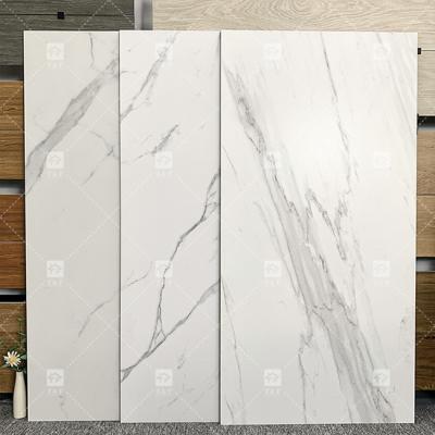 Cina Marmo Look Carrelaggio Bianco Porcellano Rusitc lucidato Porcellana Piastrelle di pavimento in ceramica in vendita