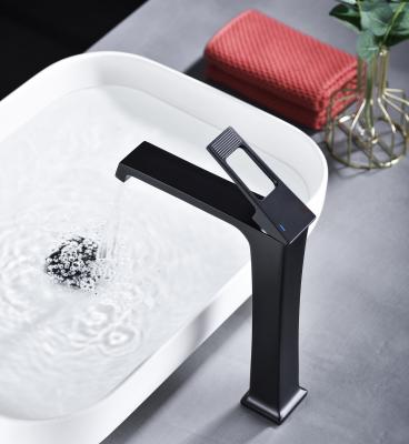Cina Pressione di acqua del rubinetto 0.05-1.6Mpa di Matte Black Waterfall bagno Sink in vendita