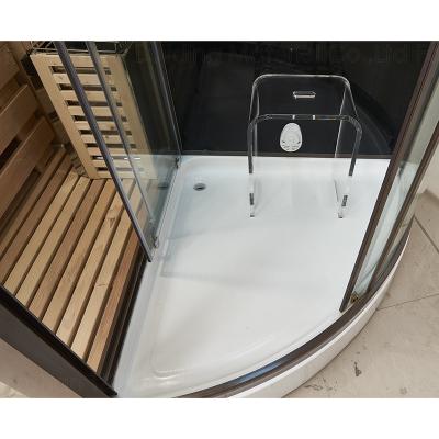 Cina Cubicolo di legno di sauna del bagno turco bagnato combinato sauna asciutta con la cabina della doccia in vendita