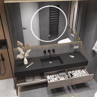 Cina Unità di vanità del bagno del compensato, Governo di galleggiamento di vanità del controsoffitto dell'ardesia in vendita
