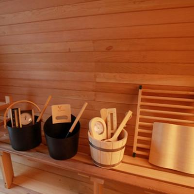 Cina Base di plastica di rinforzo fibra di vetro rossa di Cedar Sauna Wooden Steam Room in vendita