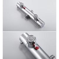 China Bathroom Rain Mixer Shower Combo Set Temperature Control Rainfall Shower Unit for sale