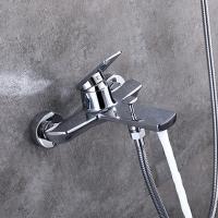 China Washroom Rainfall Bath Shower Mixer Set Hot cold water Function for sale