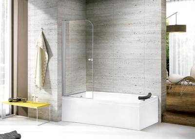 Cina La doccia impermeabile di vetro temperata del bagno divide due scaffali di volta in vendita