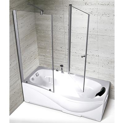 Cina La doccia impermeabile di vetro temperata del bagno divide due scaffali di volta in vendita