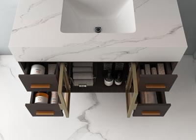Cina Specchio d'argento di lusso moderno del Governo HD Smart LED di Hung Floating bagno Vanity Units della parete in vendita
