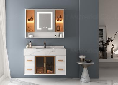 Cina Specchio d'argento di lusso moderno del Governo HD Smart LED di Hung Floating bagno Vanity Units della parete in vendita