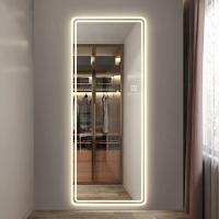 China Rectangular Bathroom Hardware Sets , Illuminated Full Body LED Dressing Mirror for sale