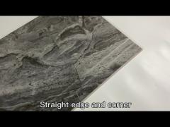 Mattonelle delle scale di scivolo del ristorante di Gray Polished Porcelain Tiles 1200x300mm anti