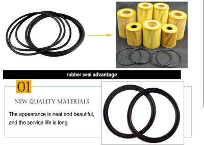 China 27MPa Filter O Ring 12mm X 12mm Triangle Strip Sealing Rubber Ring for sale