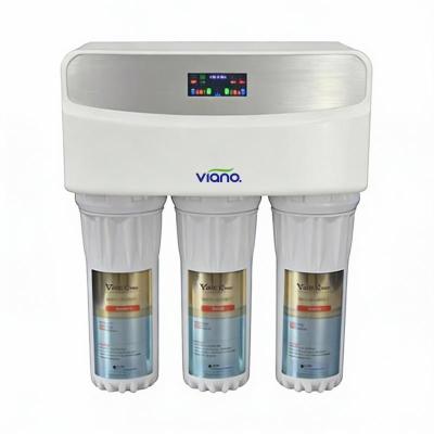 China LED Display Under Sink RO Filtration System With Arc Design Hood for sale