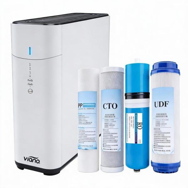 Quality Smart Under Sink RO System Compact 600GPD With Side Panel 4 Stage Filtration for sale