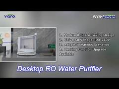 space-saving countertop ro water purifier – 2-in-1 design with 4l side-tank and portable 1l pitcher