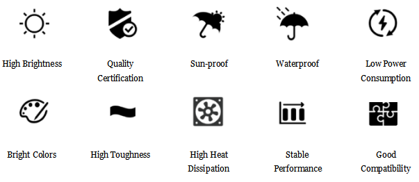 VMS LED Display advantages diagram