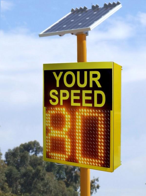 Doppler radar speed sensor LED display cabinet