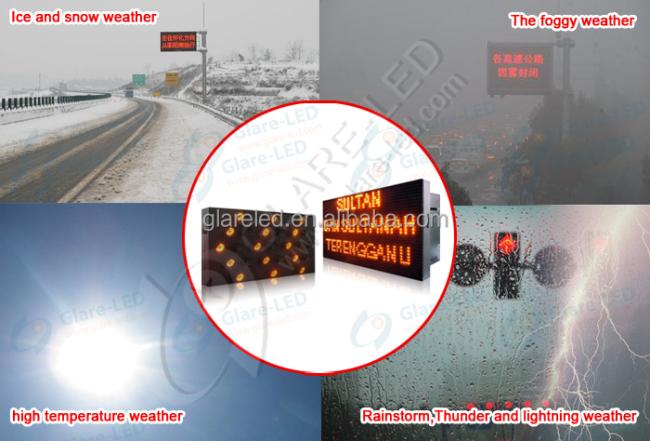 LED display cabinet side view