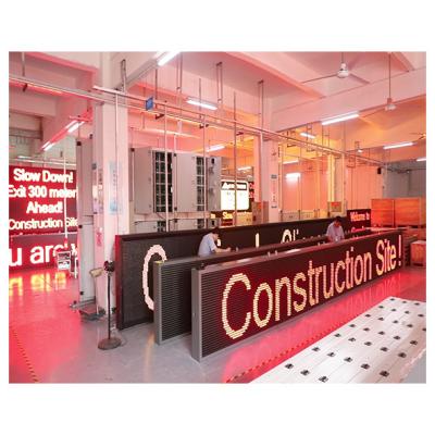 China En12966 LED Traffic Display Red and Green Double Color Hanging Sign for Highway Tunnel for sale