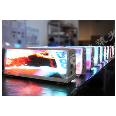 China Pixel Composition 1R1G1B Led Pixel Display Sign Double Sides Taxi Roof Top for sale