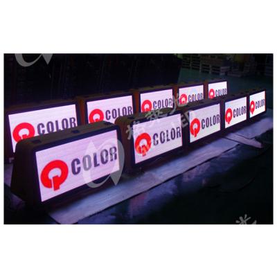 China Pixel Composition 1R1G1B Led Pixel Display Sign Double Sides Taxi Roof Top for sale