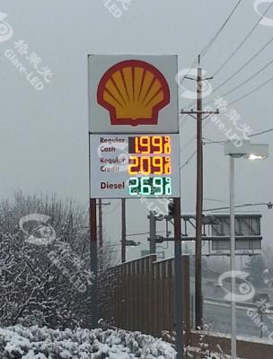 China Waterproof Led Gas Signs For Shopping Mall Free Standing Billboard 8