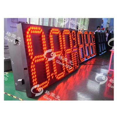 Cina 8000 cd/M2 Display digitale a LED del prezzo del gas Fuel Media Datasheet in vendita
