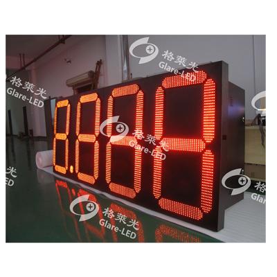 Cina 8000 cd/M2 Display digitale a LED del prezzo del gas Fuel Media Datasheet in vendita