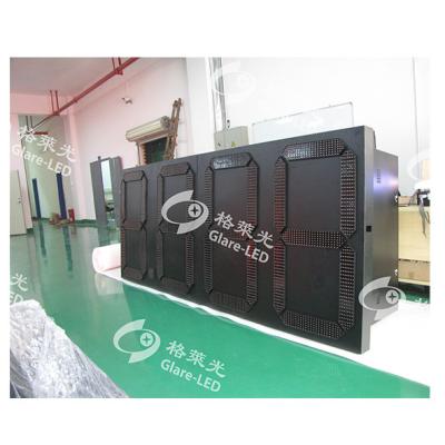 Cina 8000 cd/M2 Display digitale a LED del prezzo del gas Fuel Media Datasheet in vendita