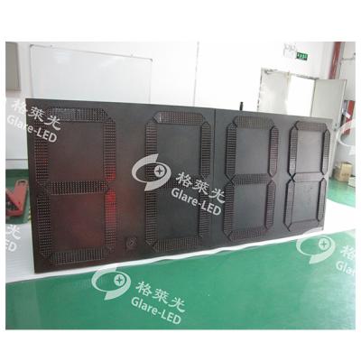 Cina 8000 cd/M2 Display digitale a LED del prezzo del gas Fuel Media Datasheet in vendita